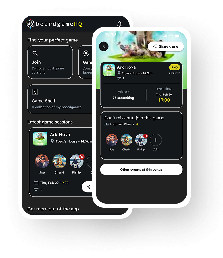 BoardgameHQ – Discover, connect, play.